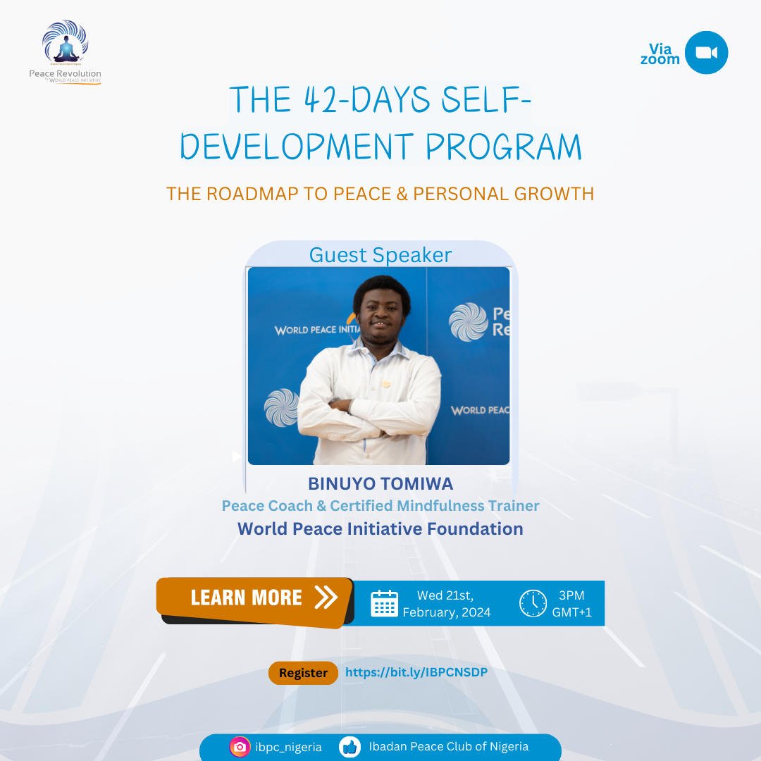 Olutomiwa Ayomide Binuyo :: Peace Architect | World Peace Initiative